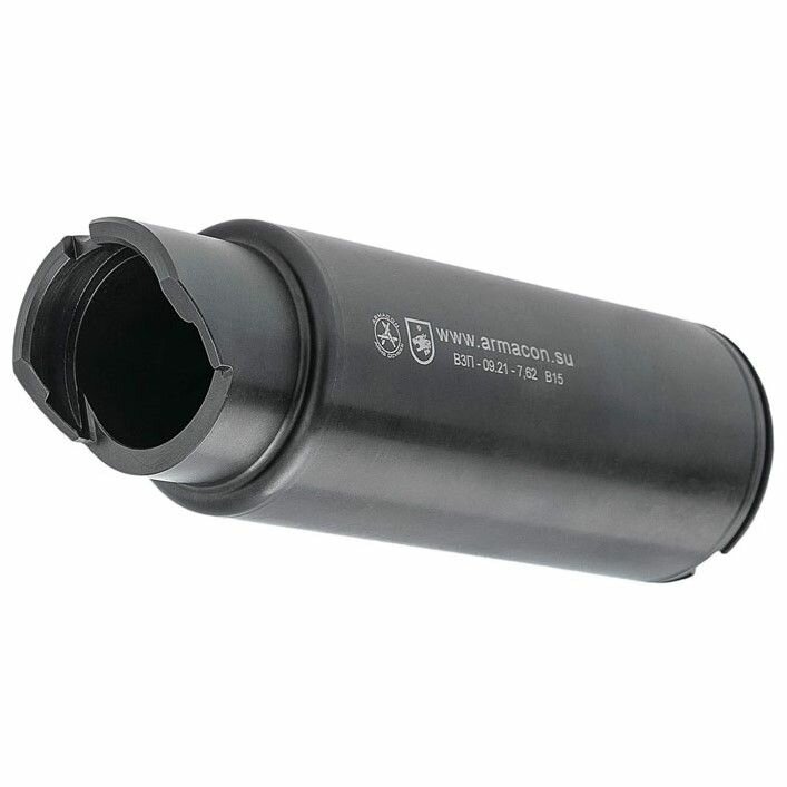 Пламегаситель-маскиратор 7,62 "Волк-9" (Дожигатель) байонет серии К15 ARMACON