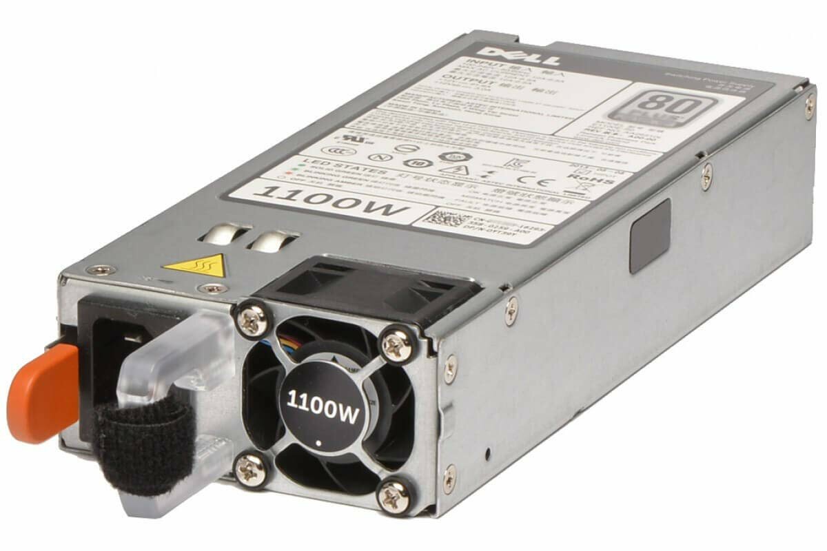Блок питания DELL 1100W 80 Plus Platinum for PowerEdge R520/R620/R720/R720XD/R820/R920/T420/T620/VRTX
