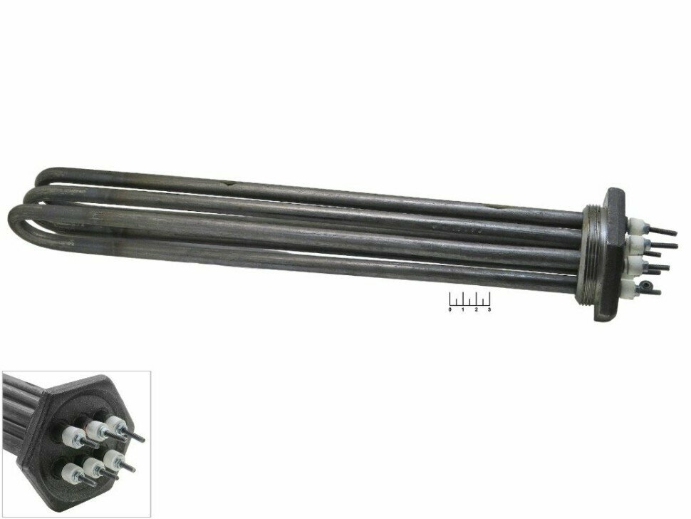 Тэн для водонагревателя 15000W 460мм (резьба 74мм) (68715)