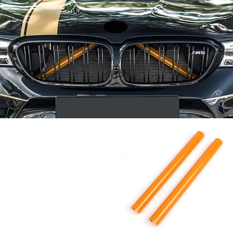 Накладки на решетку радиатора BMW F10/F11/F12/F13/F18/F01/F02 Orange