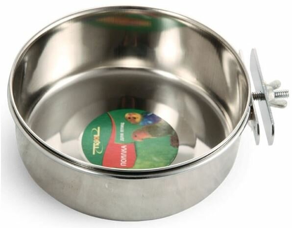 Triol Миска металлическая с держателем на винтах (77650C)