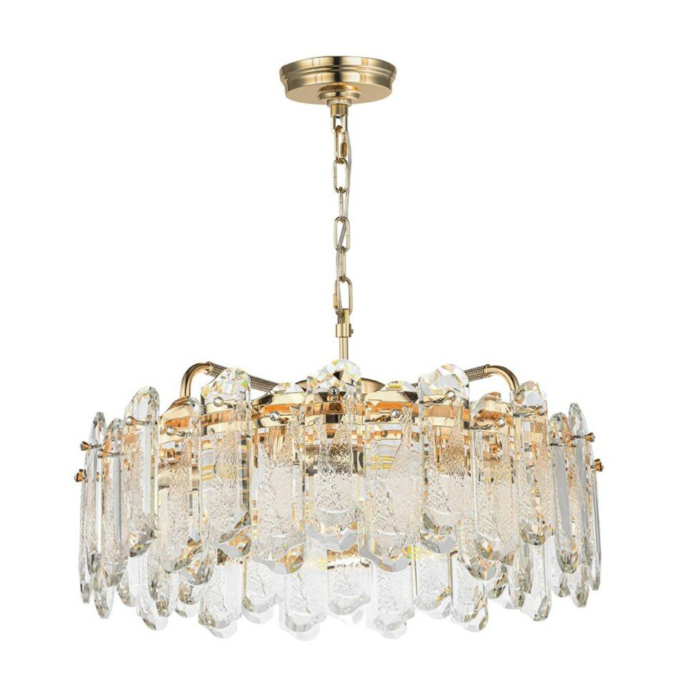 Odeon Light 5069/10 HALL ODL24 621 золото/прозрачный/металл/хрусталь Люстра E14 10*40W BULLON