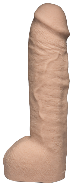 Фаллоимитатор-гигант Doc Johnson Hung Dual Density 32 см Vac-U-Lock, телесный