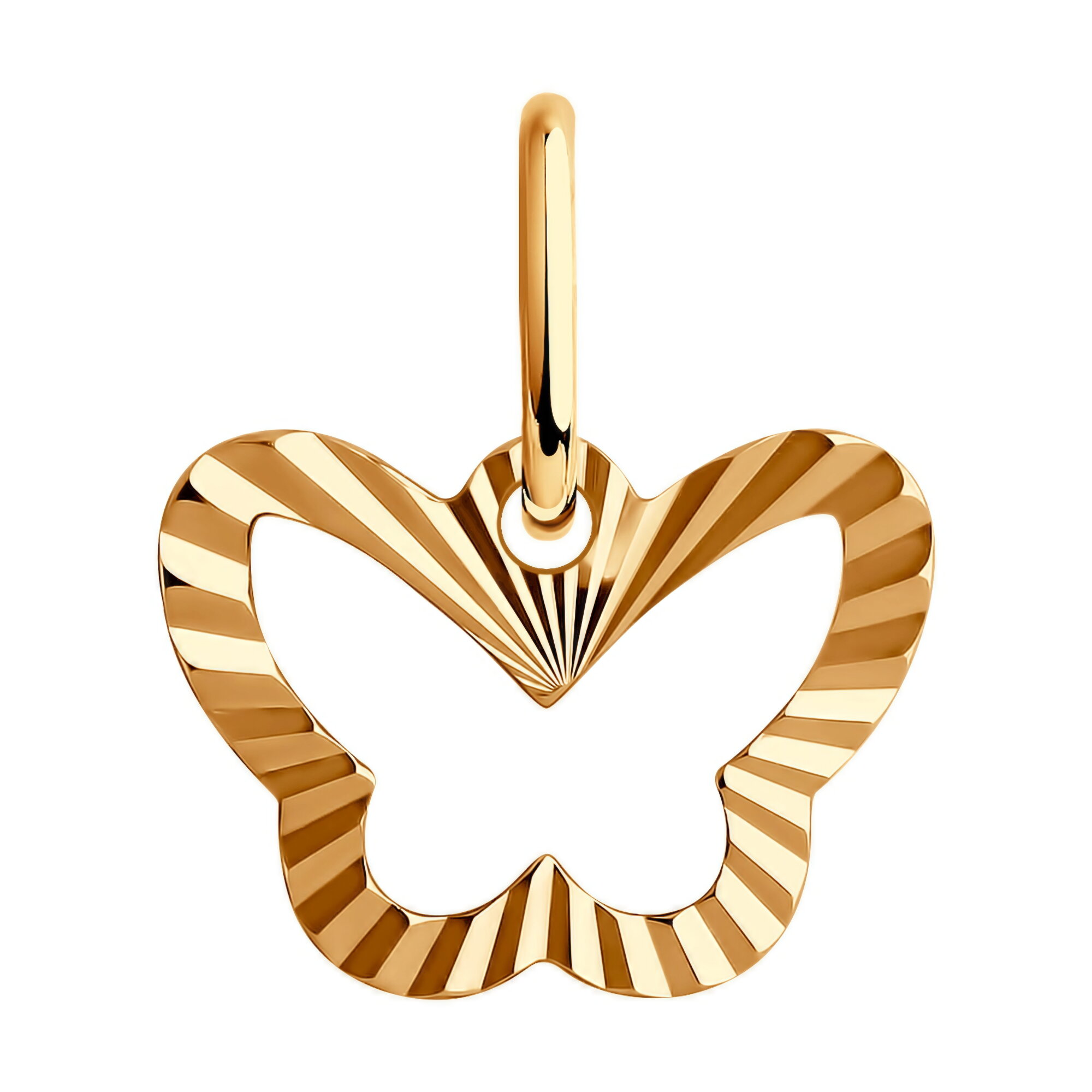 Подвеска, красное золото, 585 проба