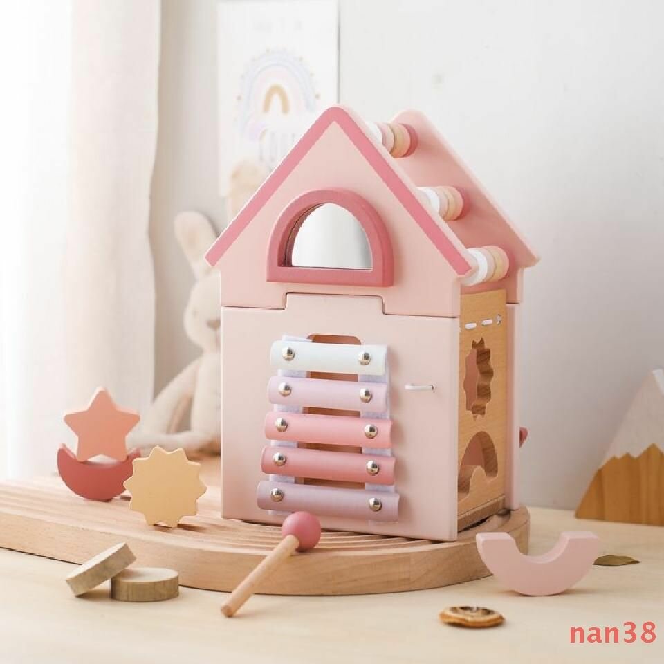 Домашние игрушки пять в одном, детские головоломки, перкуссия, пианино, скретч-бусины, игрушки для раннего образования