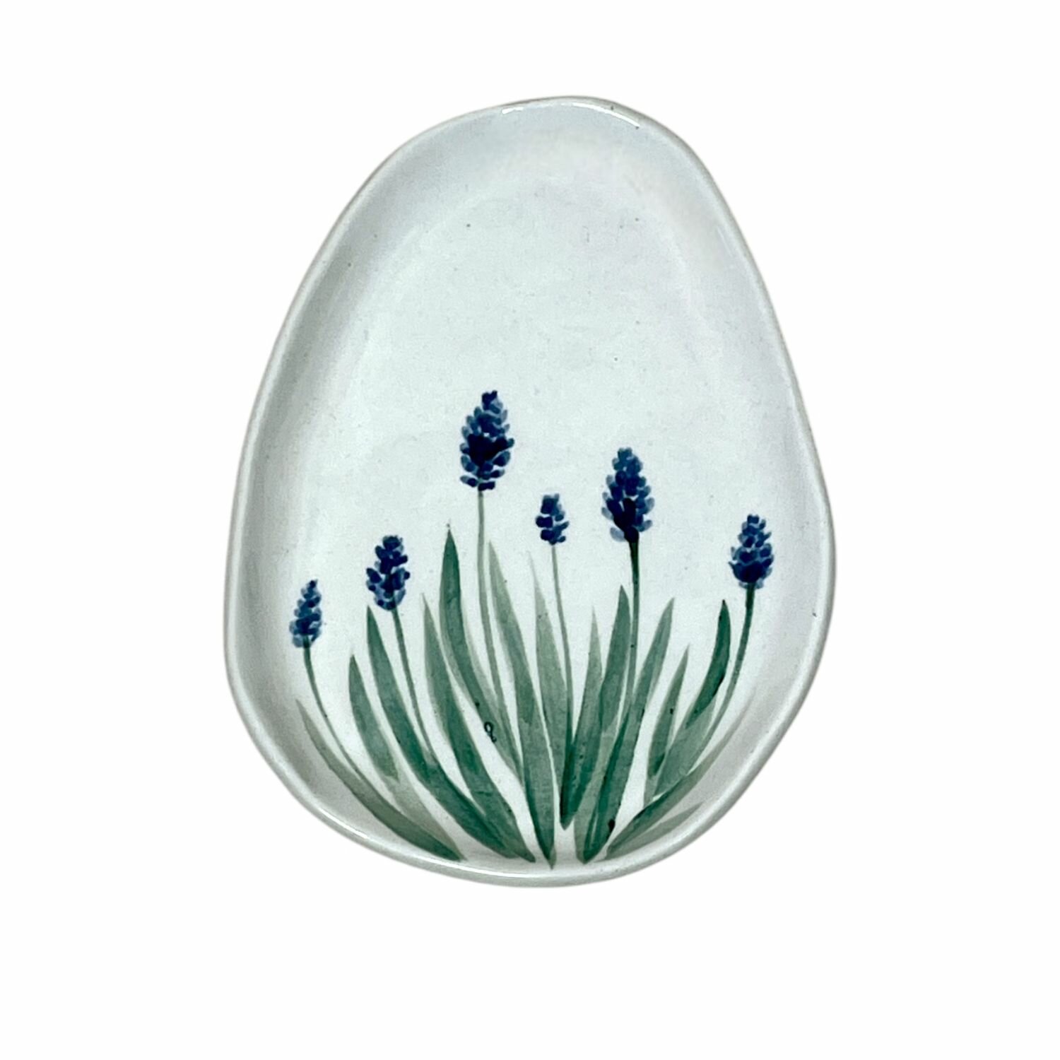 Блюдце ручной работы Верба керамика Гиацинт, керамика, 14 см