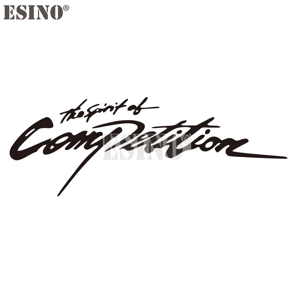 Лидер продаж, стильные креативные спортивные Стикеры для кузова автомобиля Glossy Black, 28 x 10 cm