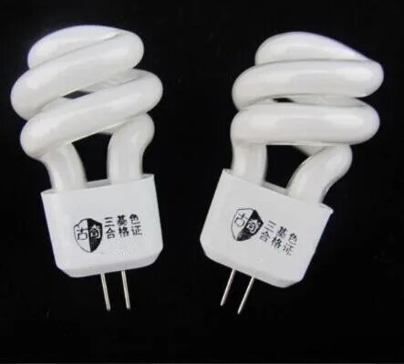 Головной светильник для объектива G4 220 В, энергосберегающие лампочки, зеркальный светильник, лампа для коридора, маленькая спиральная трубка, двухконтактный Флуоресцентный светильник g4 220 В