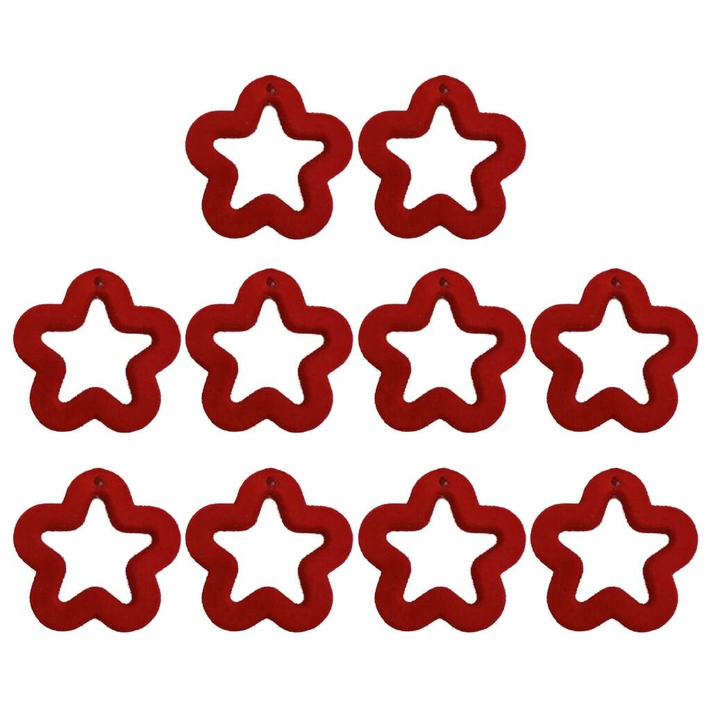 10шт/пактные полые пятиконечные звездные акриловые бусины Смешанные DIY Beadered Bracelets Jewelry Accessory