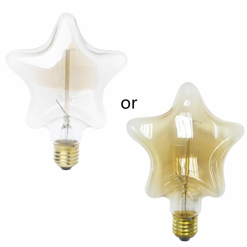 Светодиодная лампа Edison retro из вольфрамовой проволоки-Прямой провод в виде пятиконечной звезды