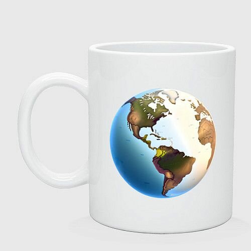 Глобус мира Керамическая кружка