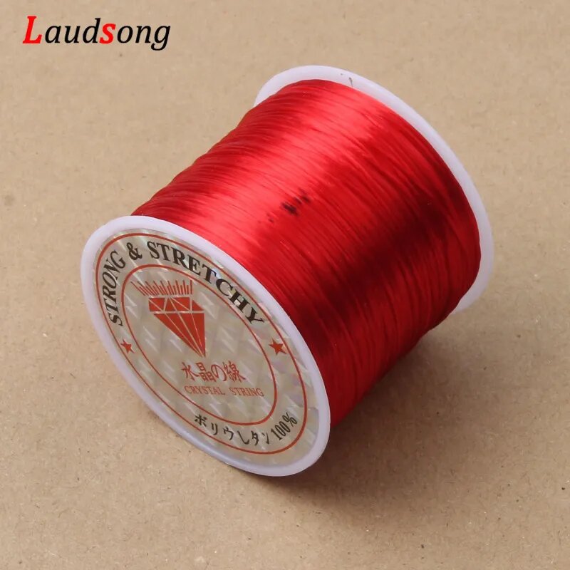 Эластичный шнур Красный Laudsong 0,6 мм, Color 10