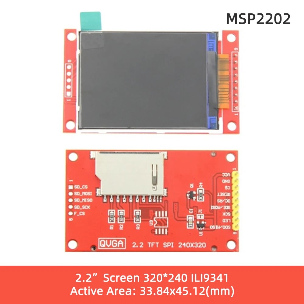 IPistBit ЖК-экран 1.44/1.8/2.2/2.4/2.8/3.2/3.5/4.0 дюйма для Raspberry Pi 2.2inch no touch