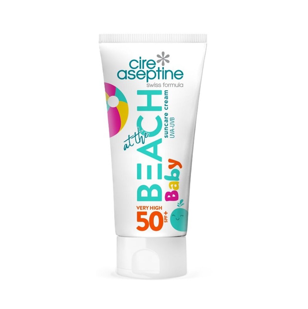 Крем для тела детский солнцезащитный Cire Aseptine At the Beach Baby Sun Care Cream 50 SPF 150 мл с пребиотиком