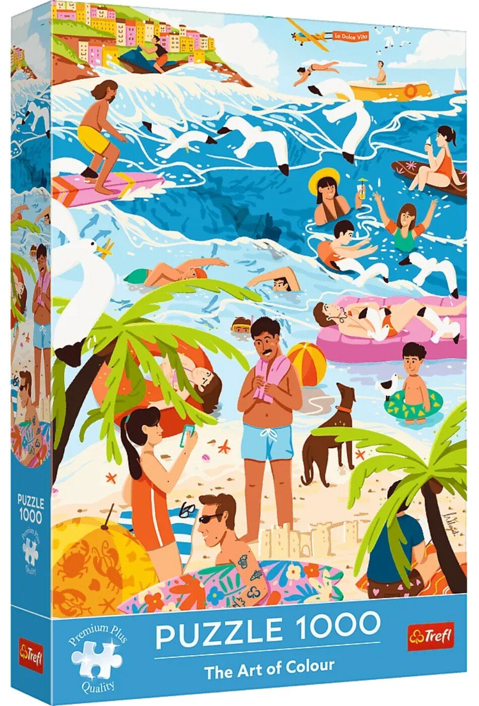 Пазл для взрослых Trefl 1000 деталей: Искусство цвета. Летний отдых (The Art of Colour)