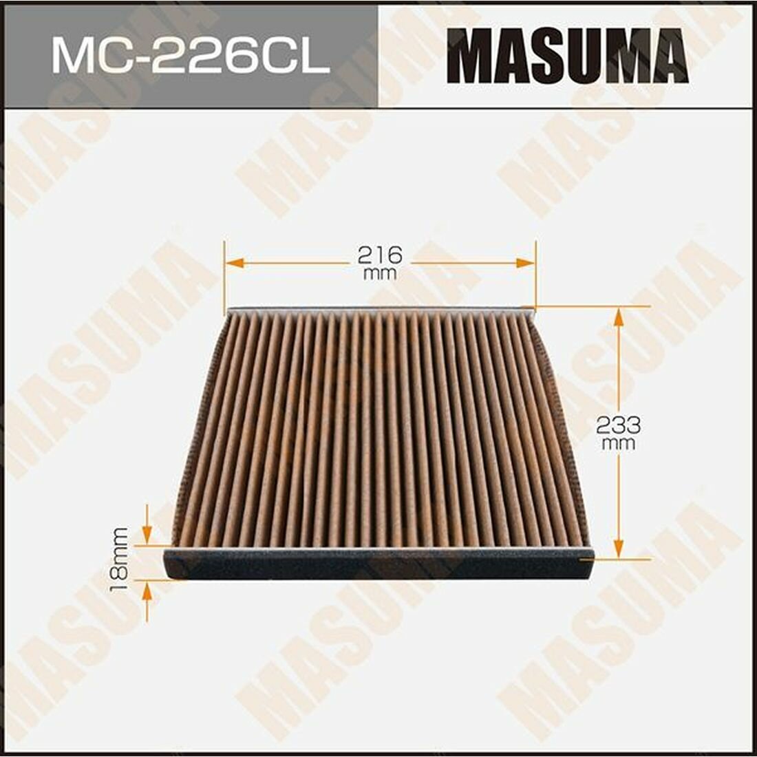 Фильтр салонный (угольный) Toyota MARK II Masuma MC-226CL