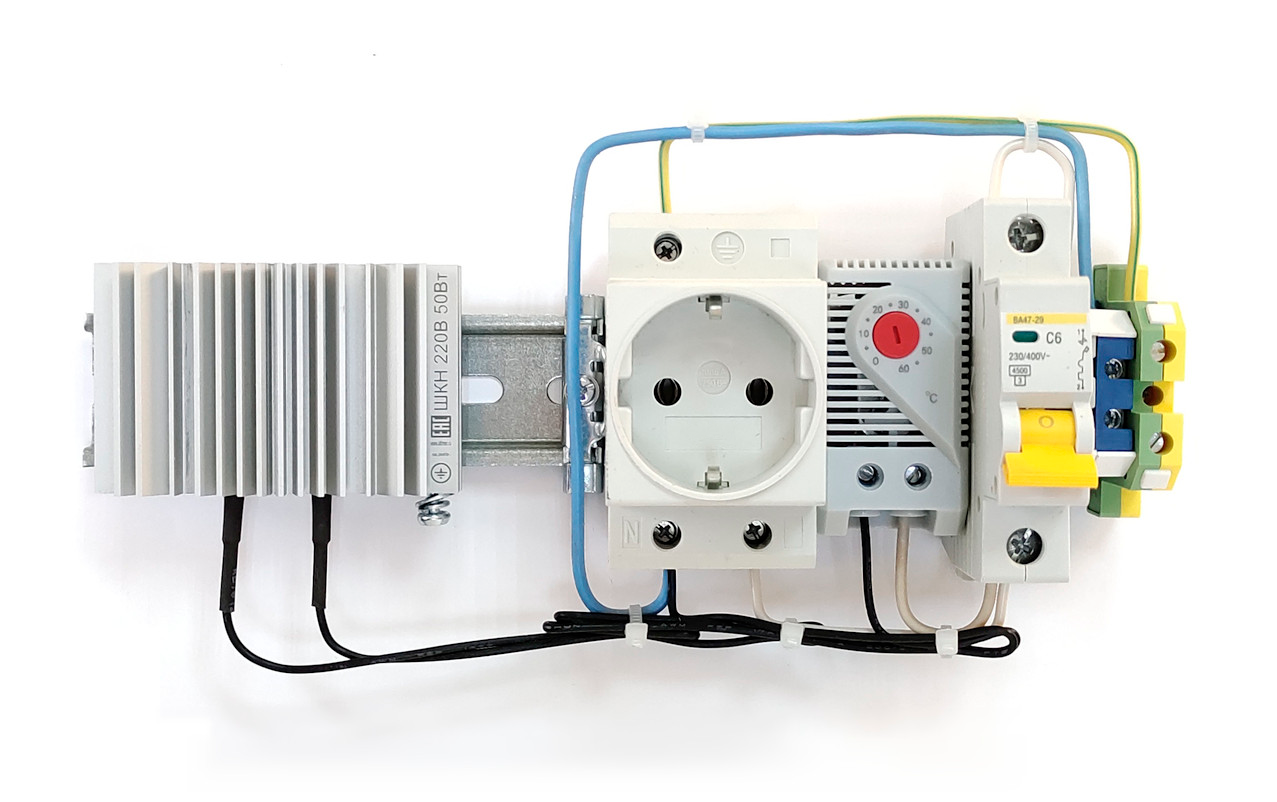Комплект автоматики для термошкафа с подогревом 50Вт