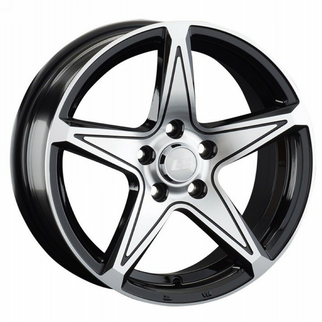 Колесный диск LS 852 7,5x17 5x114,3 ET38 73,1 BKF литой для автомобиля