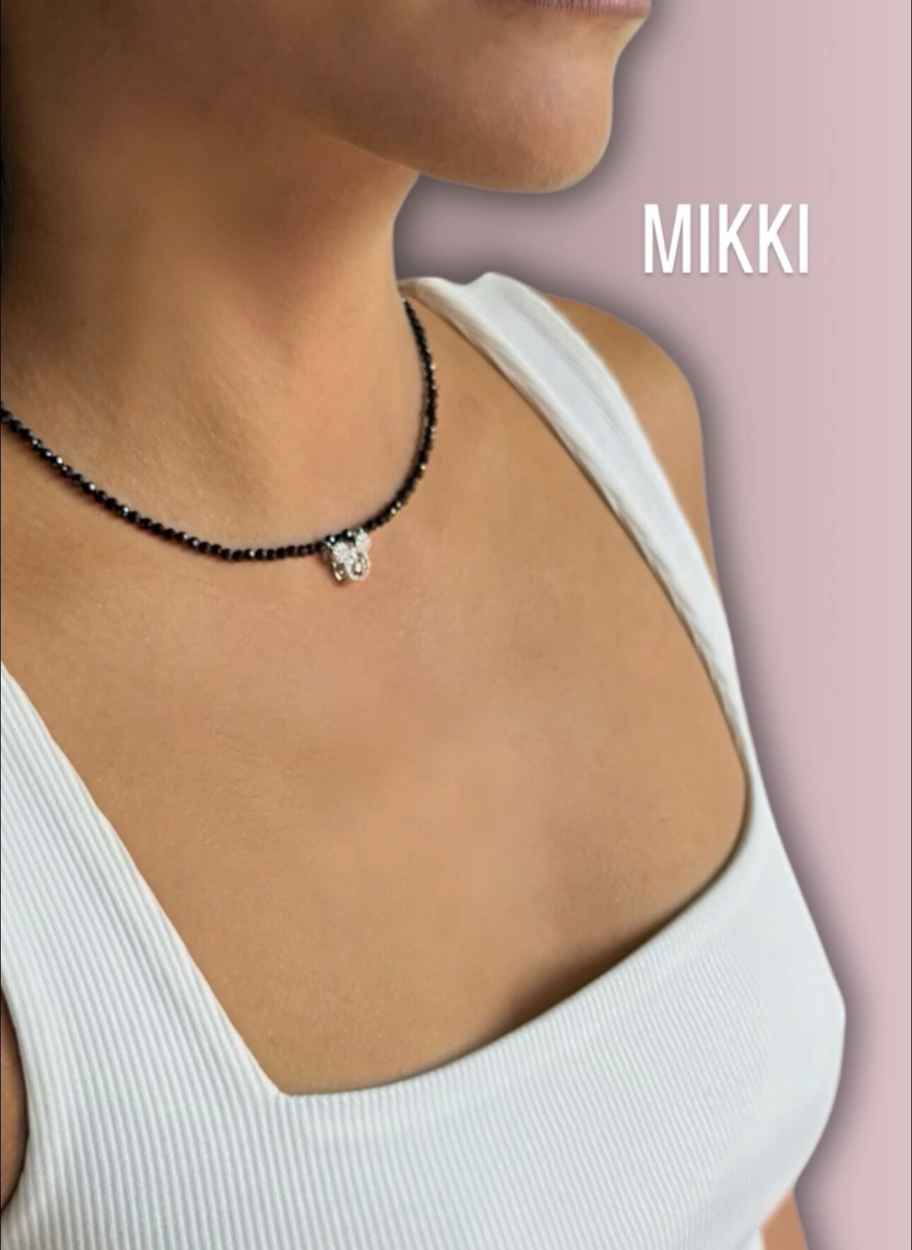 Чокер, циркон, шпинель синтетическая