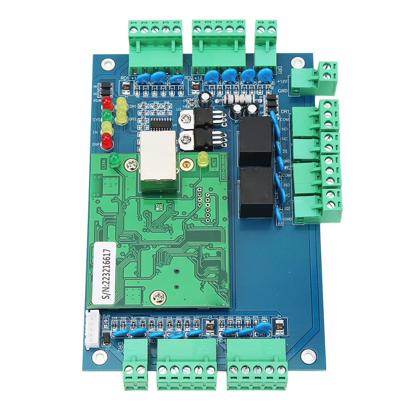 Контроллер доступа на 2 двери, плата дистанционного управления, панель управления сетевой безопасностью