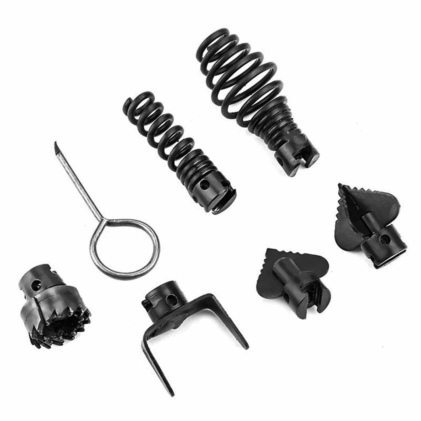 7 шт. комбинированных режущих головок из марганцевой стали диаметром 16 мм для прочистки канализационных труб с помощью машины для дноуглубительных работ.