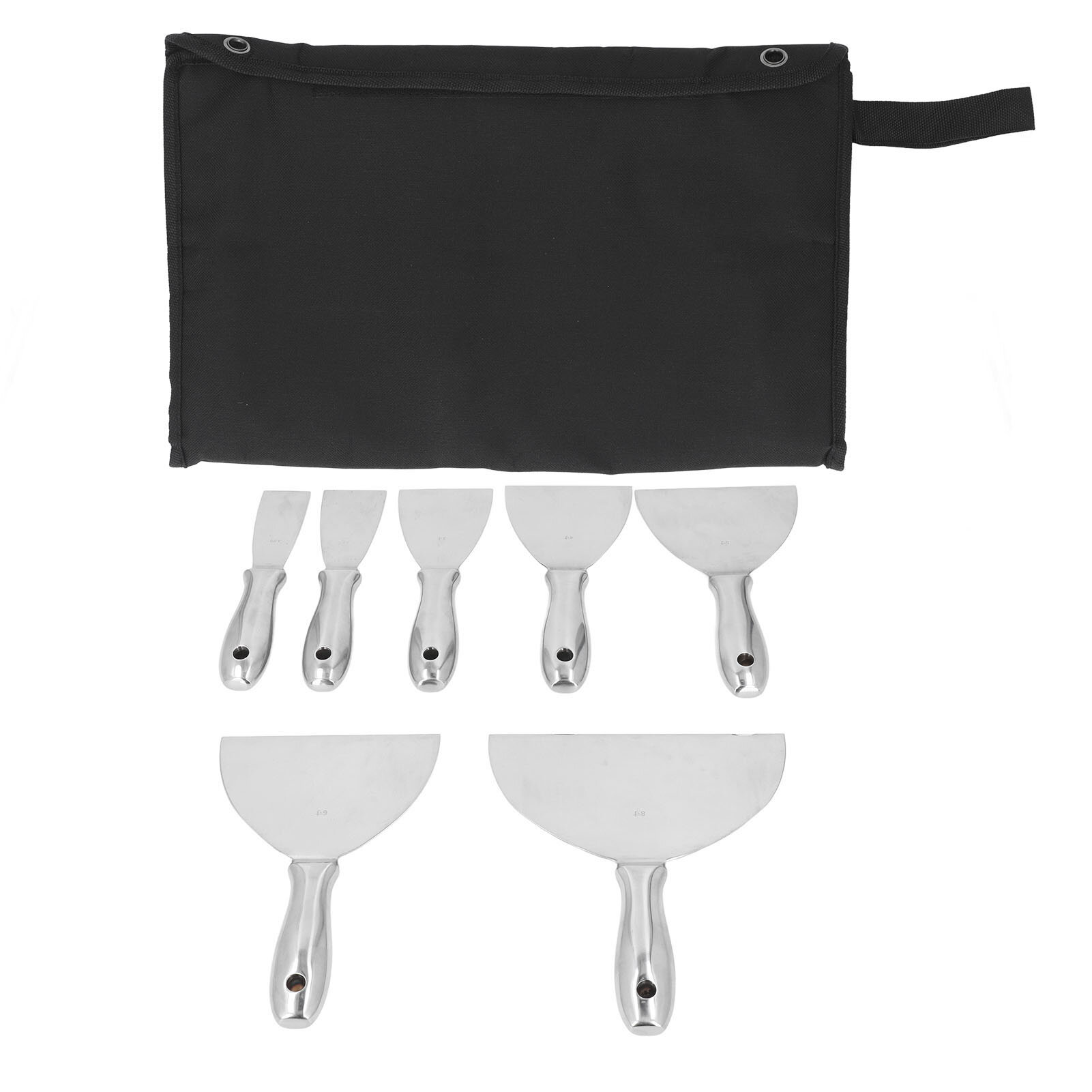 7 штук, шпатель из нержавеющей стали, скребок для краски, для ремонта гипсокартона, удаления обоев, нанесения шпаклевки, штукатурки, цемента, набор ручных инструментов для гипсокартона.