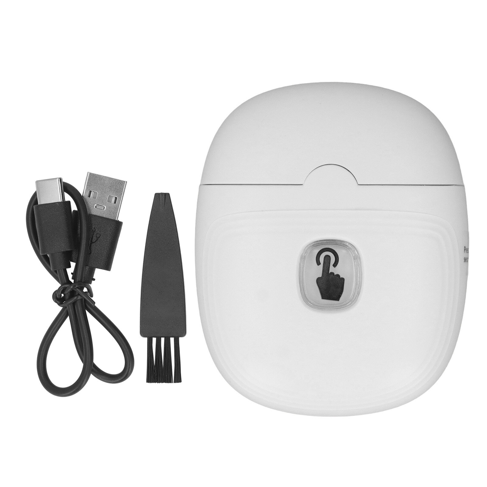 Электрические автоматические кусачки для ногтей, перезаряжаемые, интеллектуальные, безопасные, для детей и взрослых, белые.