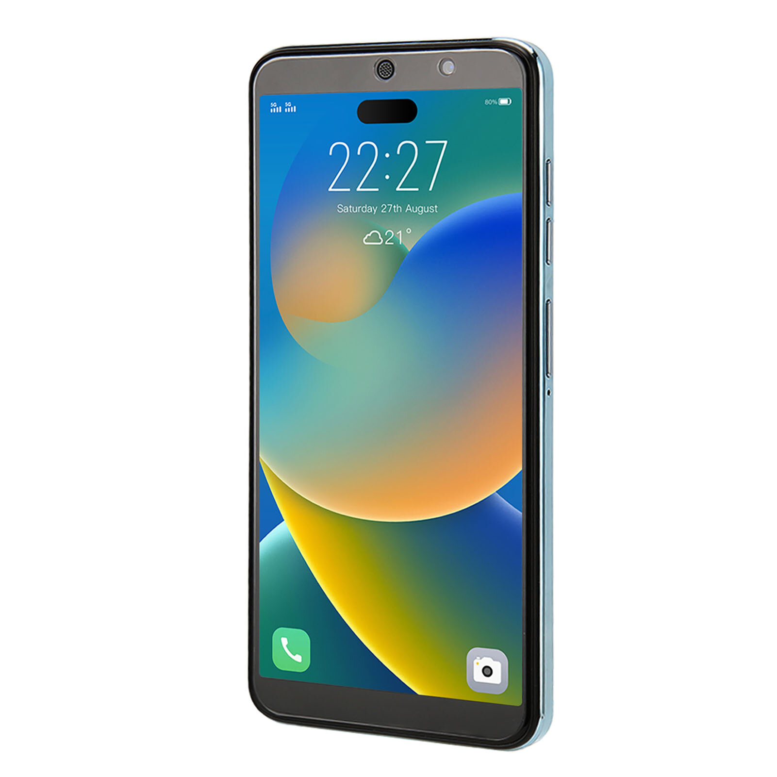 Смартфон с большим экраном 3G, 4 ГБ ОЗУ, 64 ГБ ПЗУ, Wi-Fi, GPS, британская вилка, 100‑240 В, 7000 мАч, 6,1 дюйма, сотовый телефон, 1440x3040, для мужчин, женщин, синий