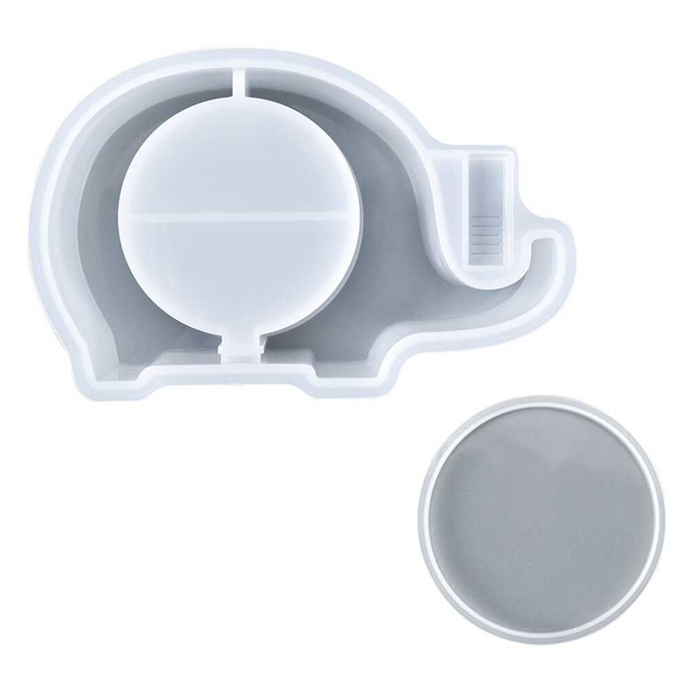 Силиконовая плесень для денежных коробок DIY Ручная пилочная берега Силиконовая смола для хранения монет