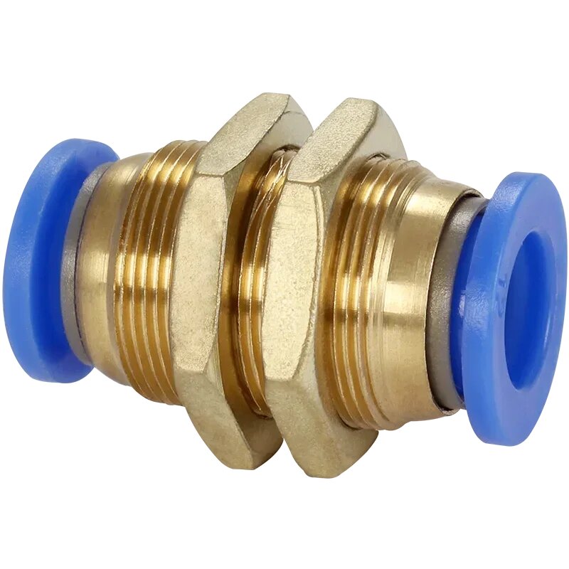 Пневматические фитинги для ПК, детали воздушного компрессора, прямой вставной пневматический шарнир 1/2" 1/4" 3/8" 1/8" M5, внешняя резьба 4-12 мм