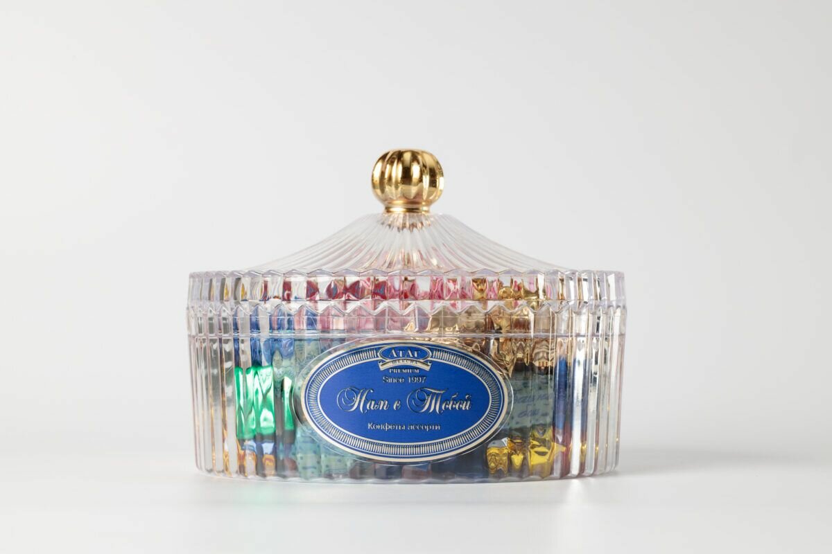 Конфеты глазированные, неглазированные Ассорти (ваза) 300 г