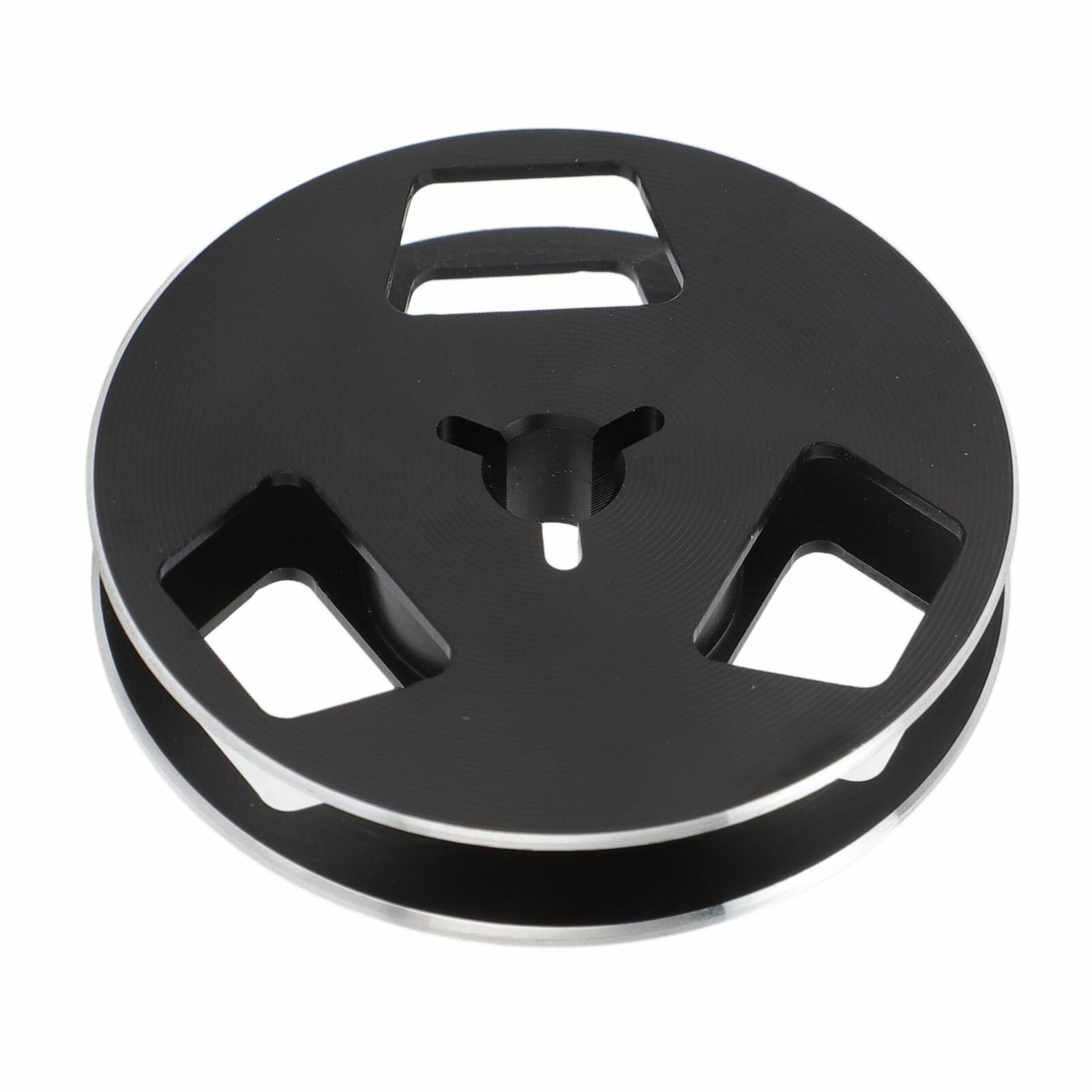 Пустая катушка для магнитной ленты 1/4", 2.5", 3 отверстия, черная