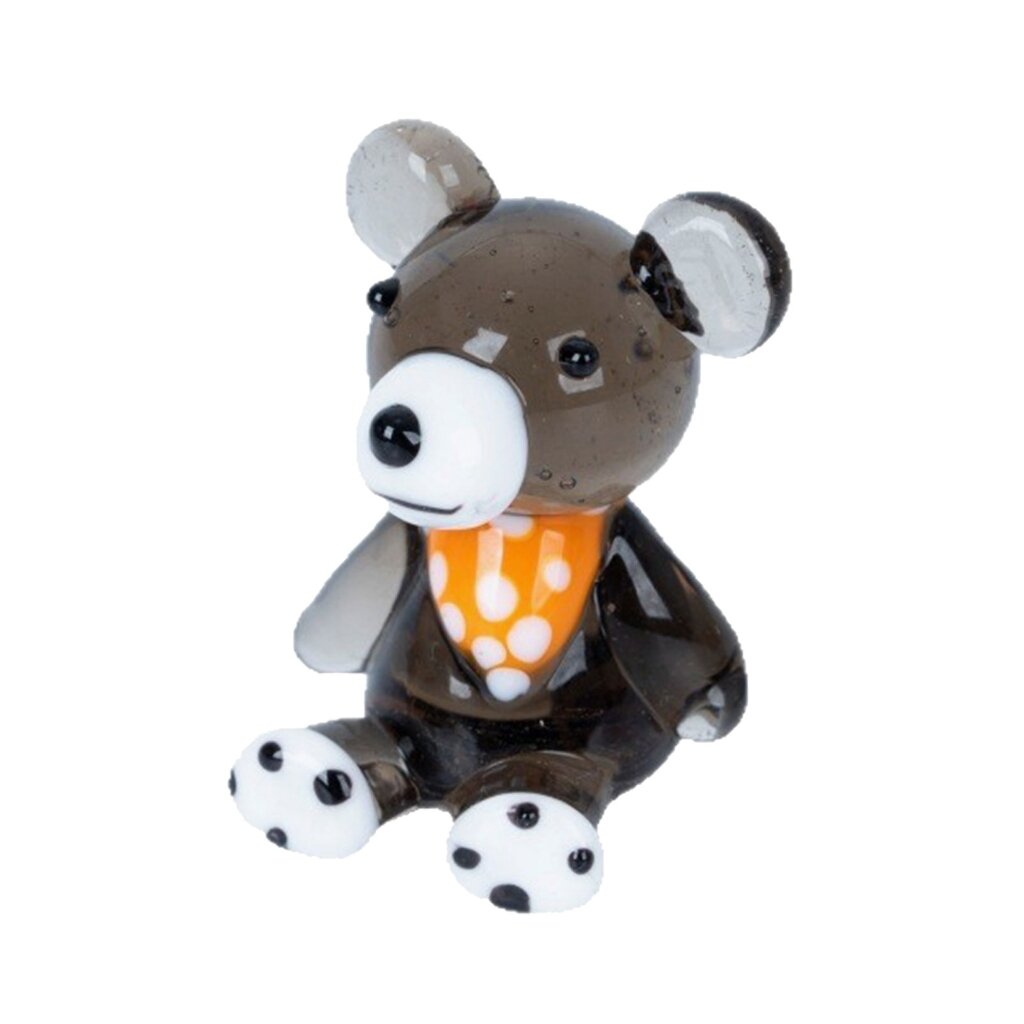 Коллекция миниатюрных домашних животных из художественного стекла ручной работы с фигурками медведей ручной работы