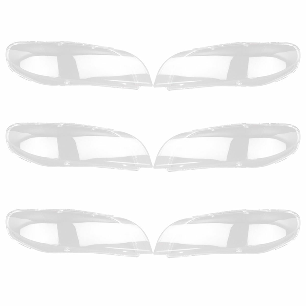 6 шт, левая и правая, для S80 S80L 2008-2015, защитная крышка фары, абажур, прозрачный корпус