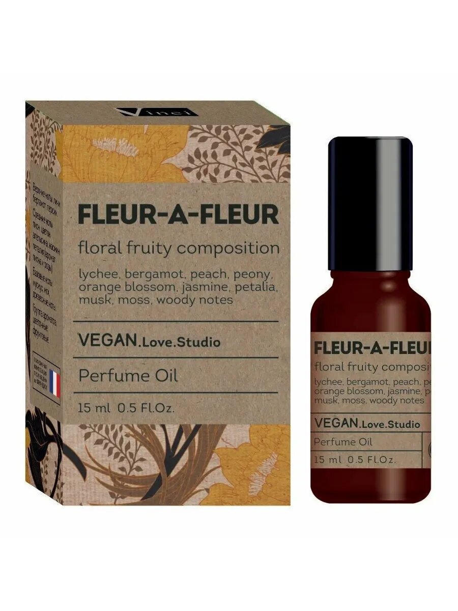 Масло парфюмированное Today Parfum Vegan Love FLEUR-a-FLEUR парфюмированное масло 15ml (аромат Fleur Narcotique) для женщин