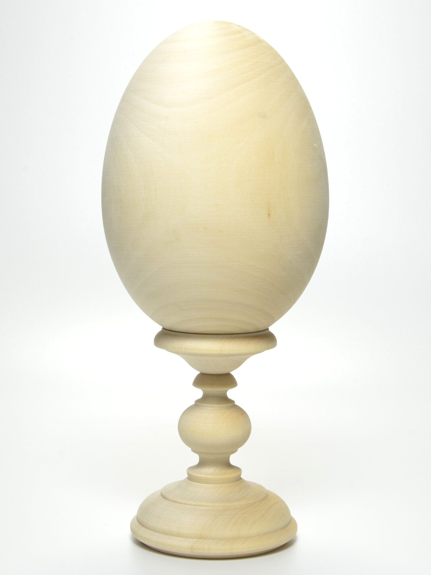 Яйцо деревянное на подставке. Заготовка для росписи и декупажа. Высота 18 см