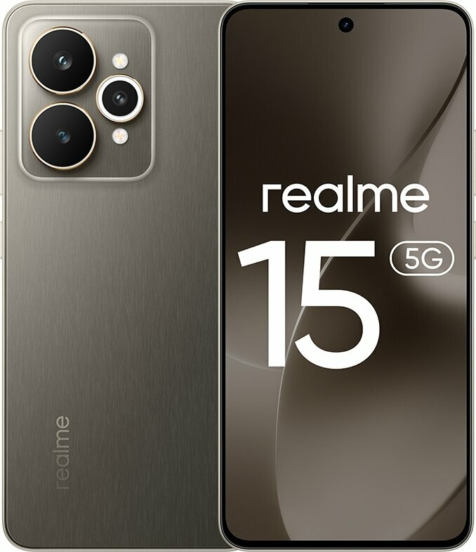 6.8" Смартфон realme 15 5G 8/256 ГБ серый (витринный экземпляр )