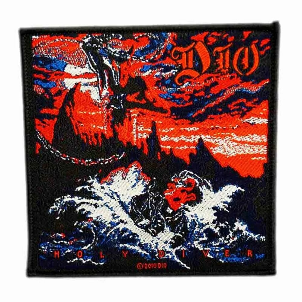 Вышитый патч DIO "Holy Diver" для футболок и рюкзаков.