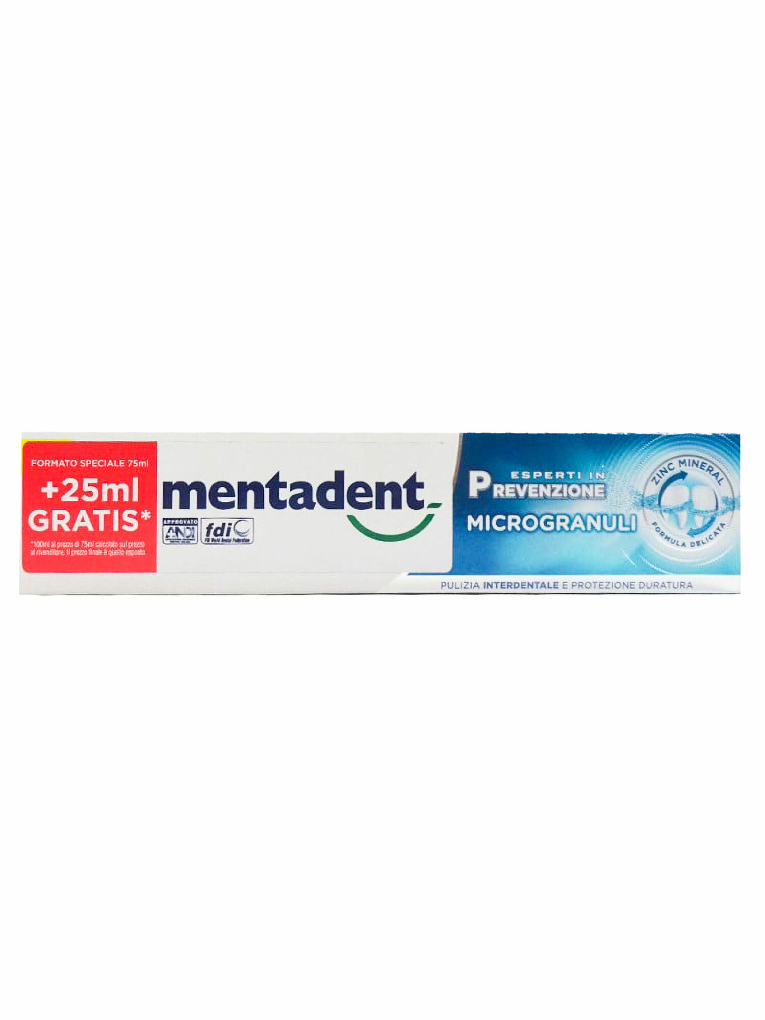 Зубная паста Mentadent для эффективного удаления налёта с микрогранулами, 100 мл