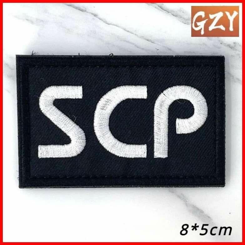 Эксклюзивная тактическая нашивка SCP Foundation с липучкой, вышитый идентификационный значок для рюкзака или нарукавной повязки, символ боевого духа и принадлежности