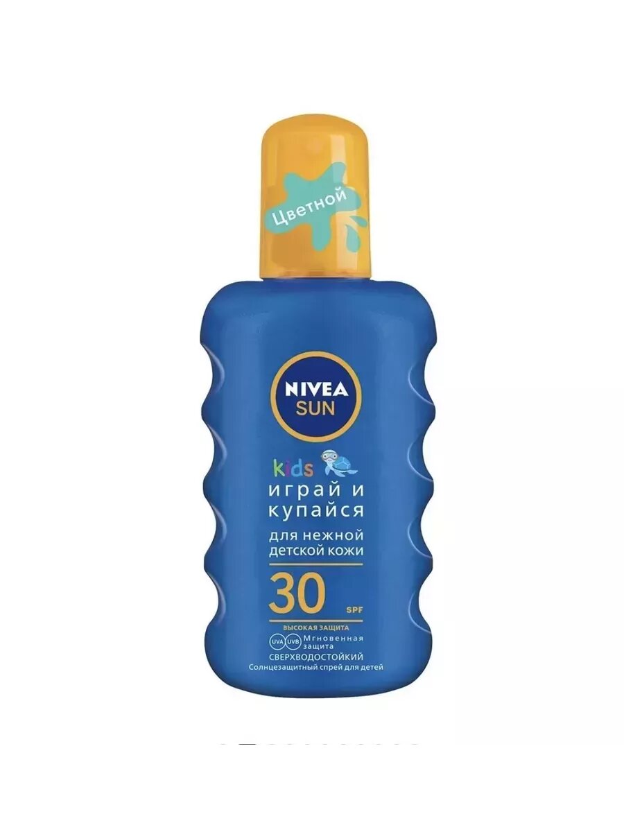 Cолнцезащитный спрей Nivea Sun Kids играй и купайся spf30