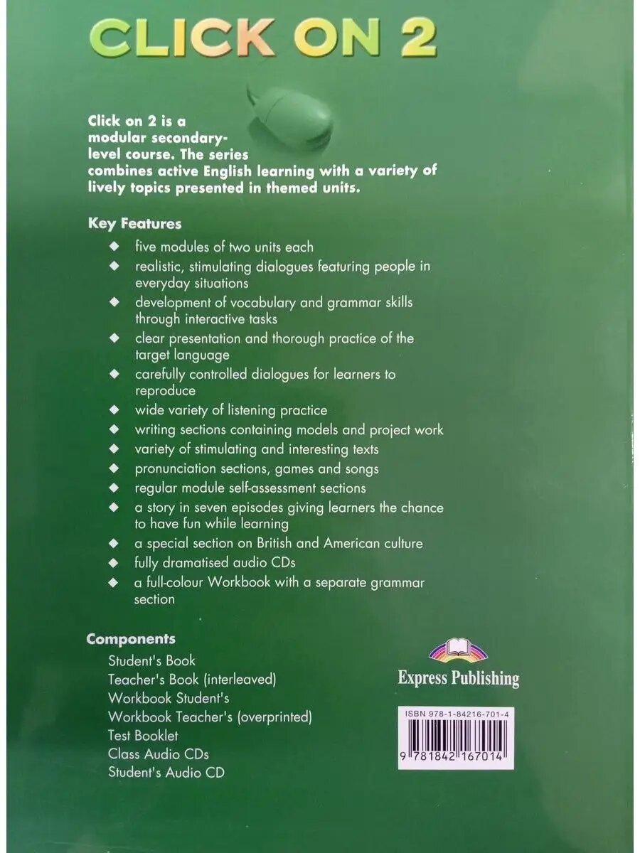 Click On 2 Student's Book | книги — литература на иностранных языках — фото 1