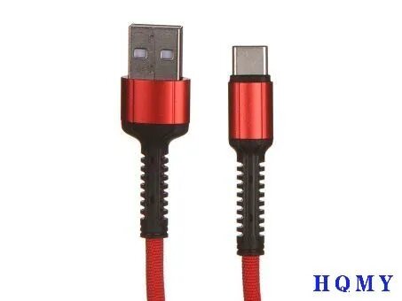 Кабель для мобильных устройств USB 2.0 Type-A/USB Type-C, 1 м, красный, белый