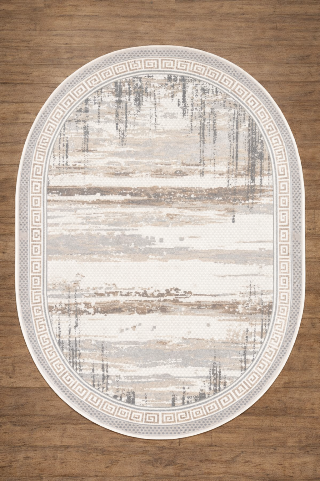 Ковер Визион дизайн 22125 цвет 25364 Овал 1x2м