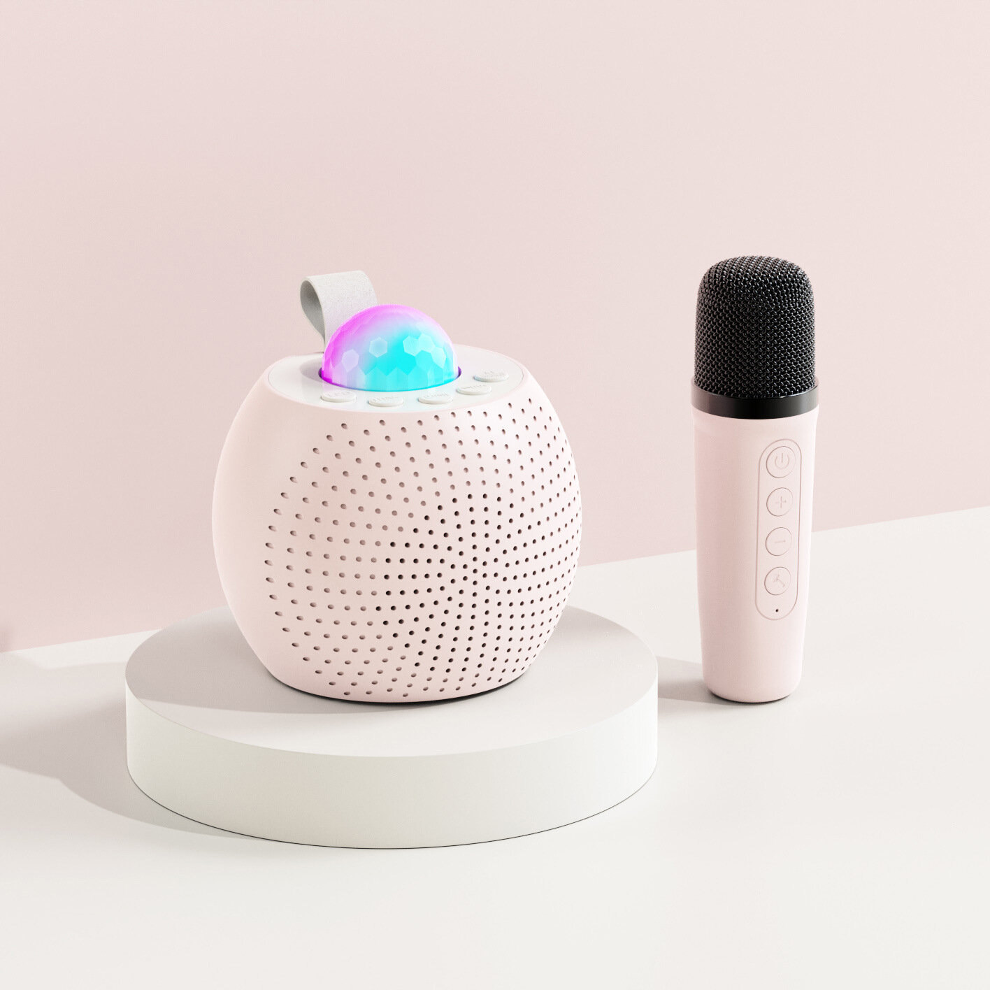 Проектор звездного неба, караоке-система для дома, мобильный Bluetooth-динамик с микрофоном, уличная акустическая система, стереосистема для караоке.