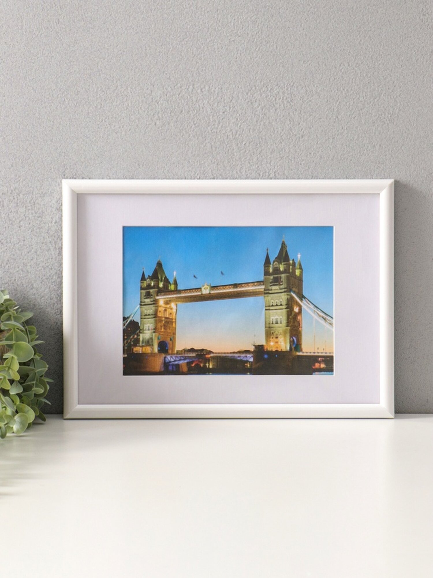 Фоторамка для фото 21×30 см, с паспарту 15×21 см, Vivo, белый