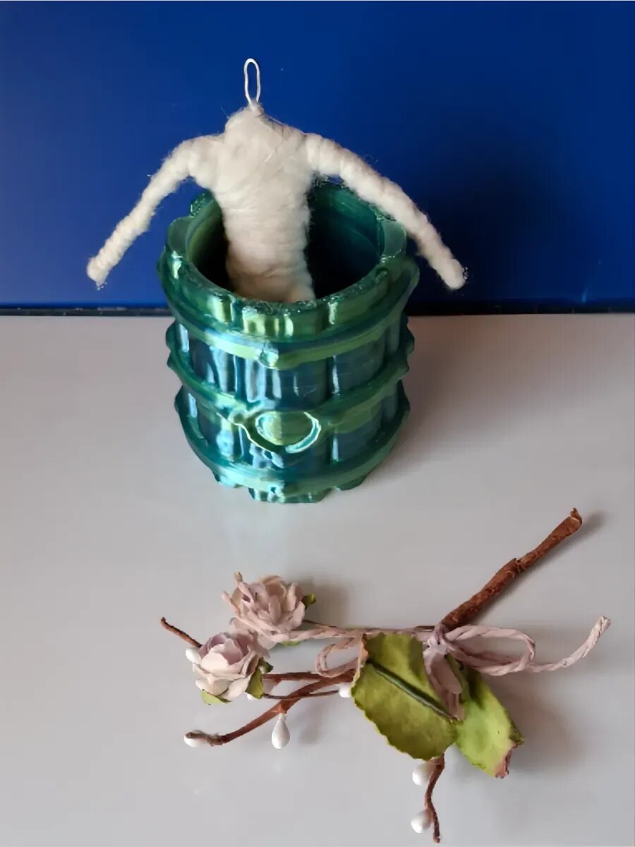 Миниатюра для ватной игрушки "Ступа" 6,5 см * 5,5 см - 1 шт.