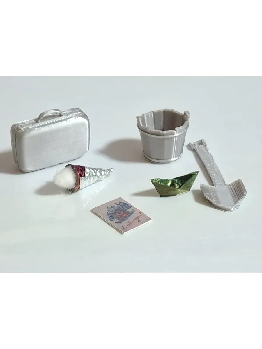 Набор миниатюр - 6 шт, для ватной игрушки