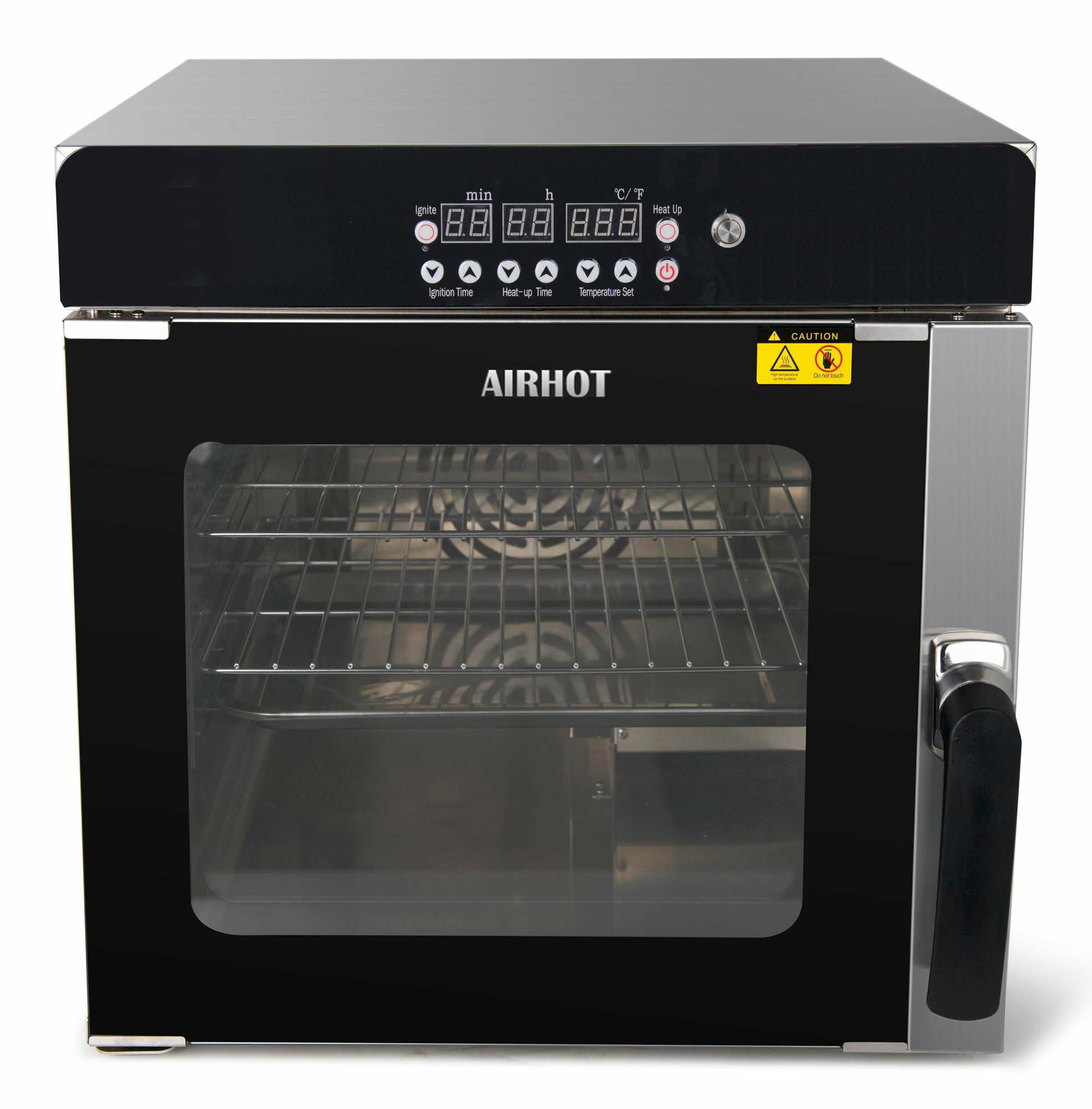 Печь коптильня AIRHOT ESM-102 для горячего копчения, 2 уровня, +30/260 С, двухслойная изоляция