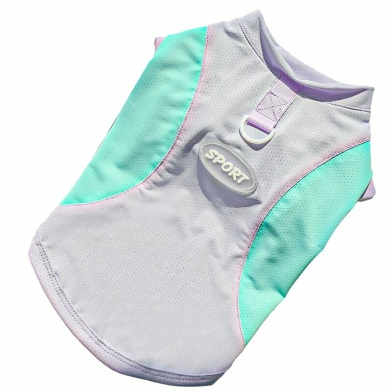 1 шт. жилета из ледяного шелка для домашних животных-M-470 vest lake green фиолетовый жилет CYMM
